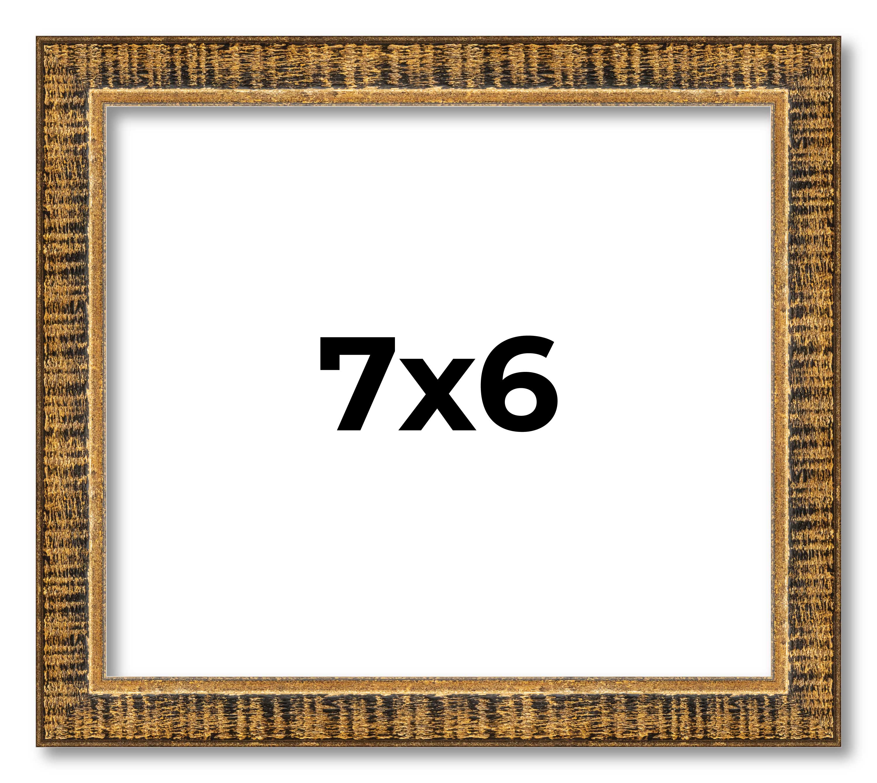 7x6 Frame Gold Solid Wood Picture Frame - Complete Modern Photo Frame ...