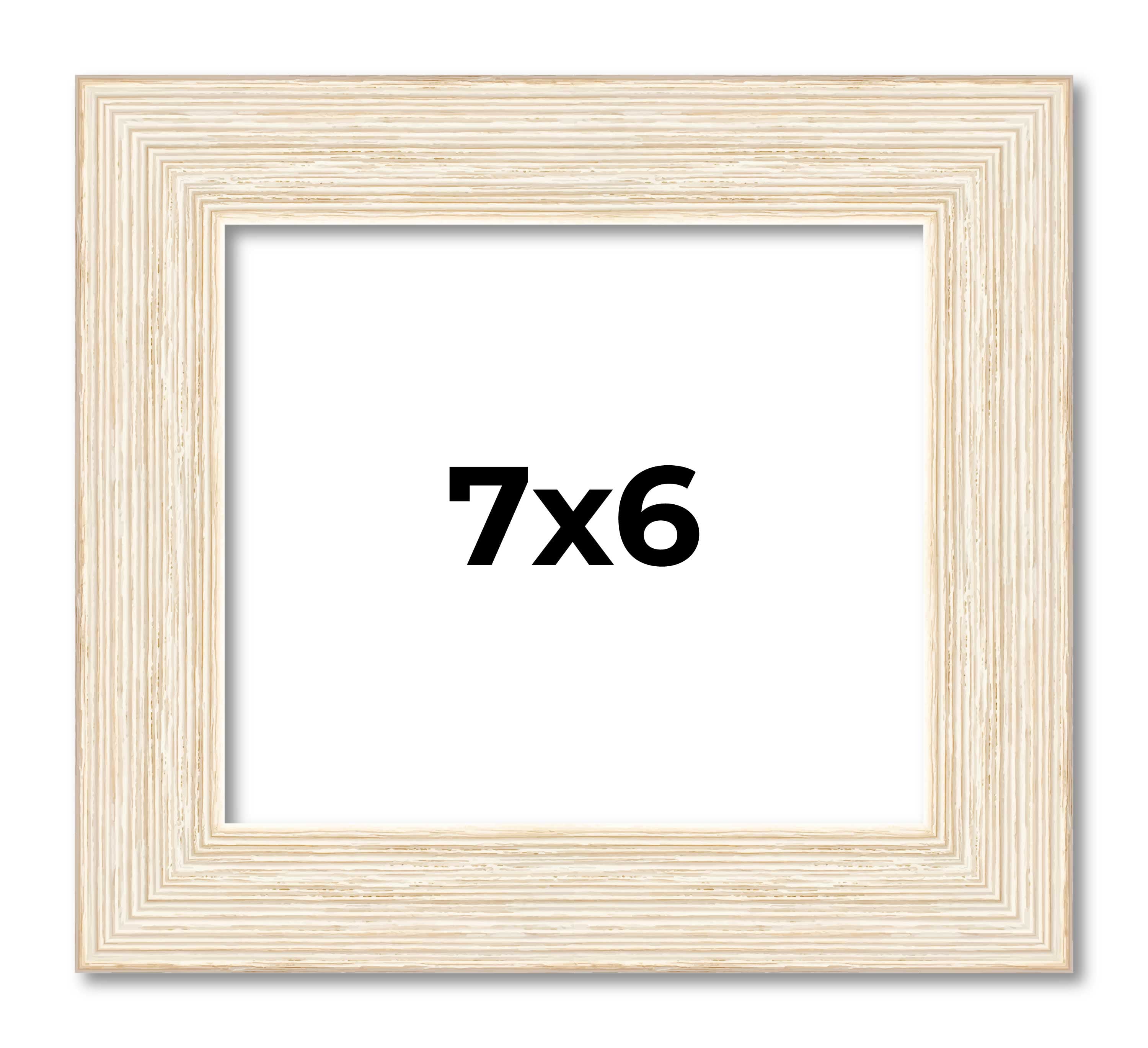 7x6 Frame White Real Wood Picture Frame Width 1.5 inches | Interior ...