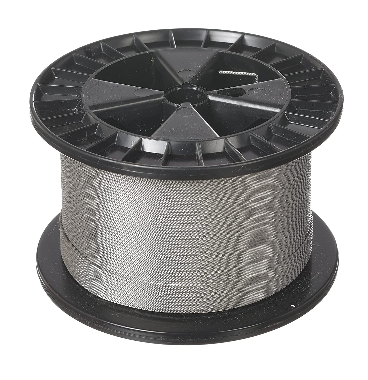 7x7 Galvanized Wire Rope Aircraft Cable 250' Reel - Walmart.com