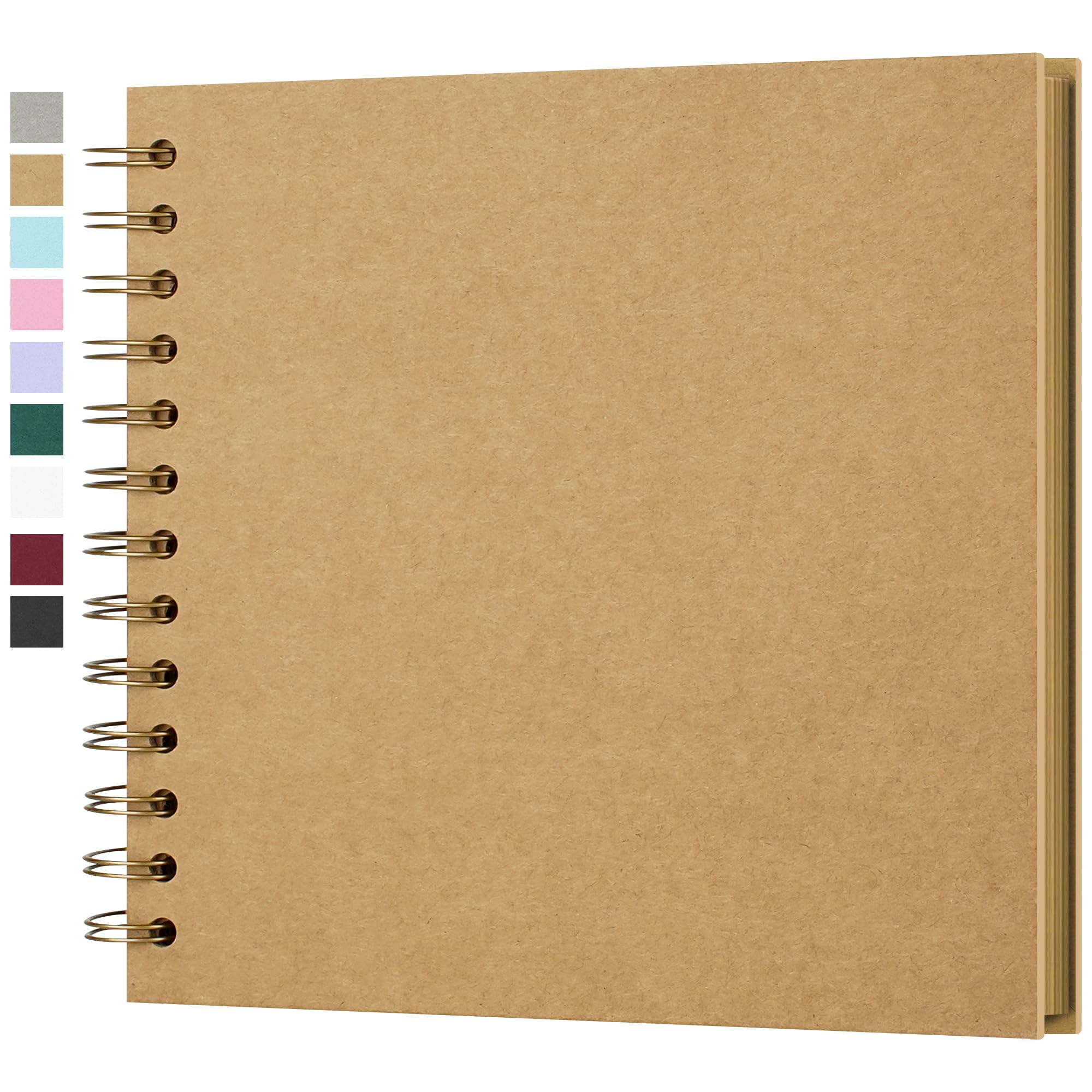 7x7 Inch Blank Memory Book, 20 Sheets 40 Pages Hardcover Scrapbook for ...