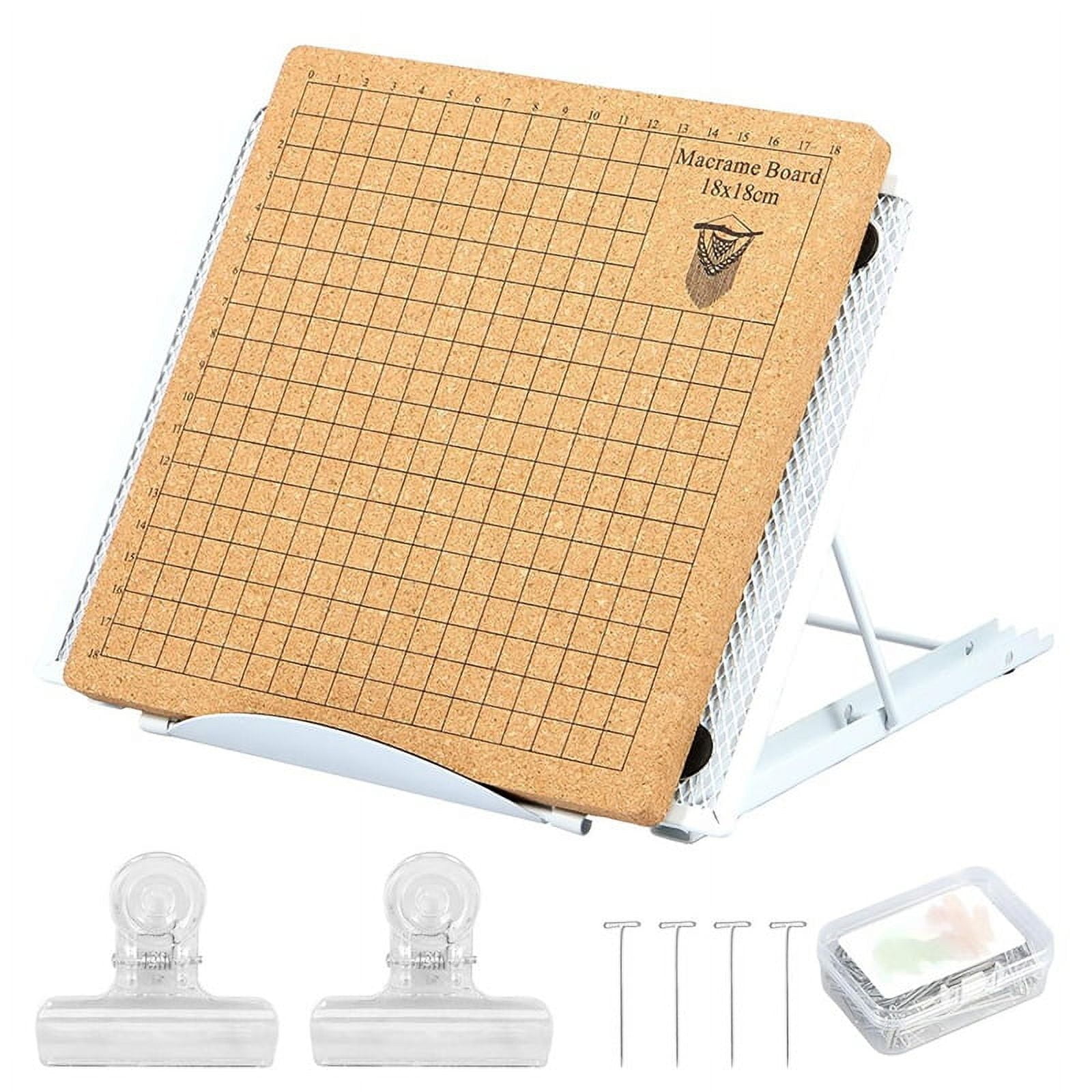 7x7 Inches Macrame Board Set Macrame Board and Metal Adjustable Holder ...