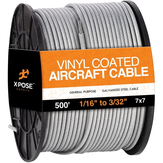7x7 Vinyl Coated Galvanized Steel Aircraft Cable Wire - for Pulley ...