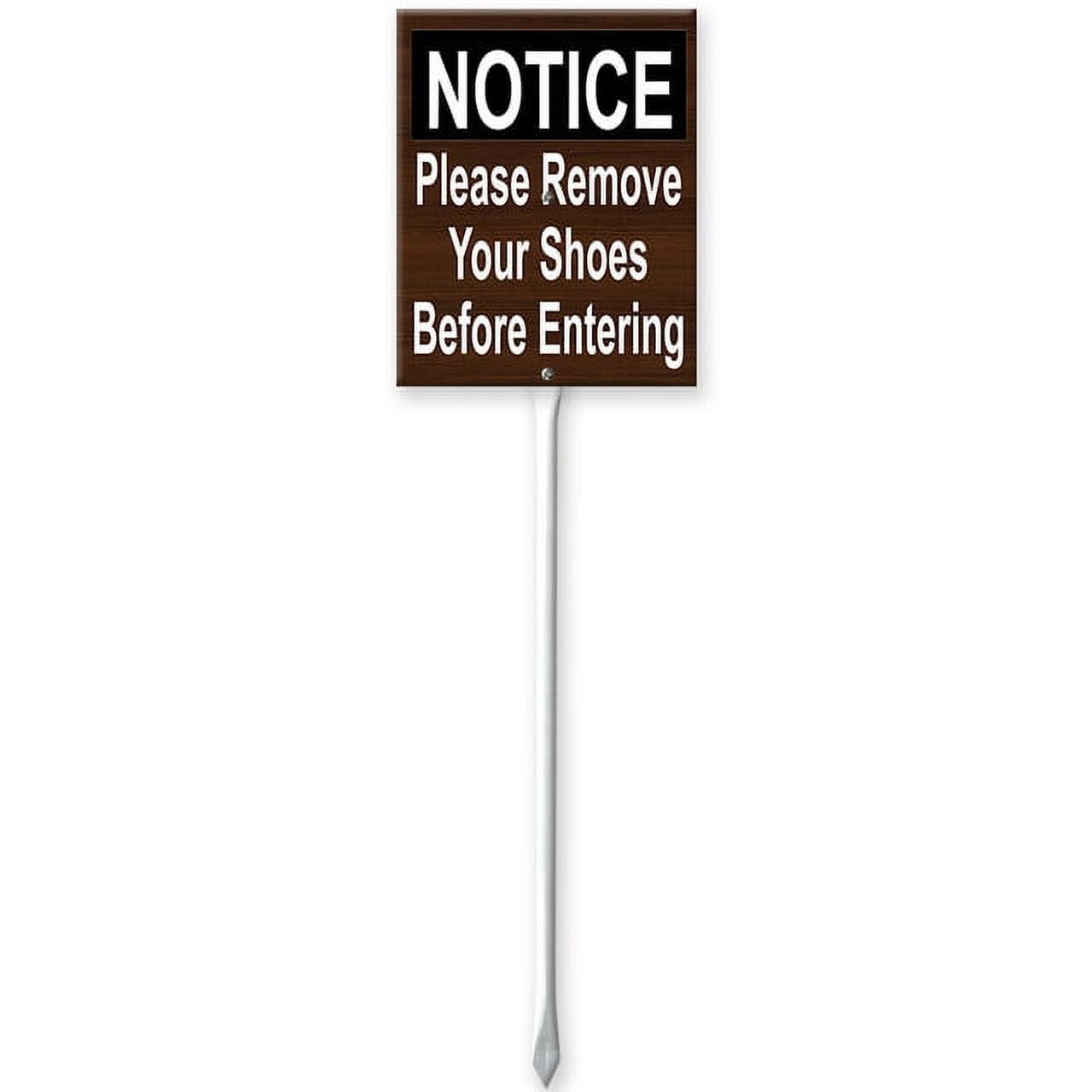 7x8.8 IN Please Remove Your Shoes Sign,Remove Shoes Before Entering ...