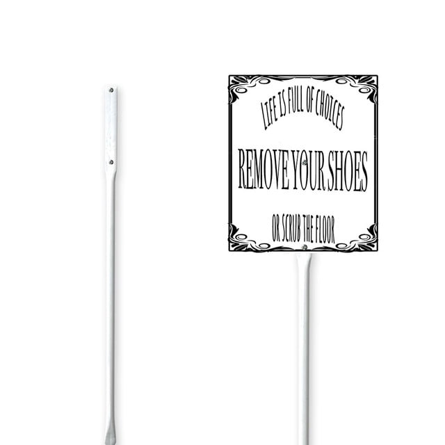 7x8.8 IN Take Your Shoes Off Sign,Please Remove Your Shoes Signs Remove ...