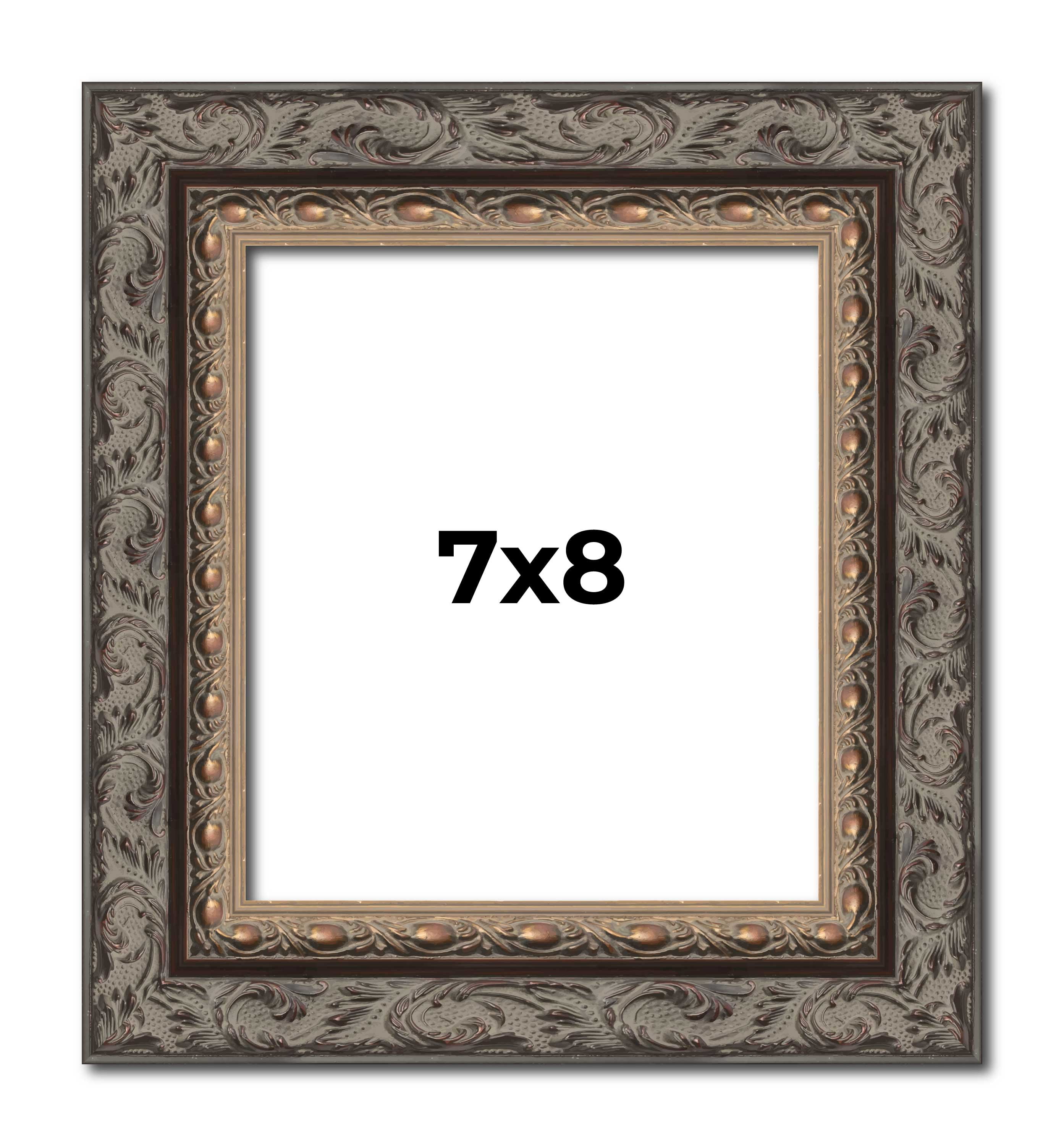 7x8 Frame Black Real Wood Picture Frame Width 2 inches | Interior Frame ...