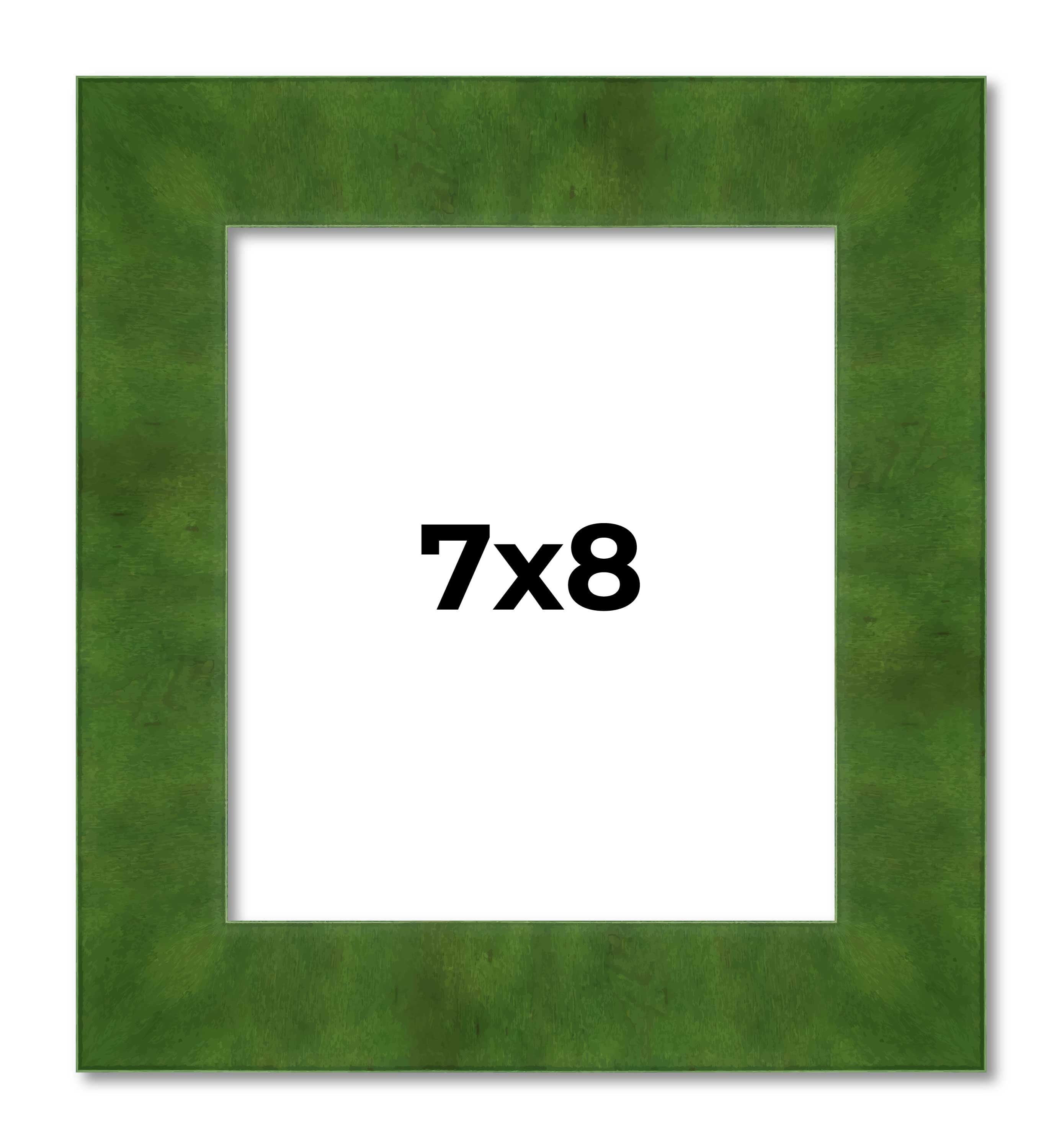 7x8 Frame Green Burl Solid Wood Picture Frame | 1.75 Inches Moulding ...