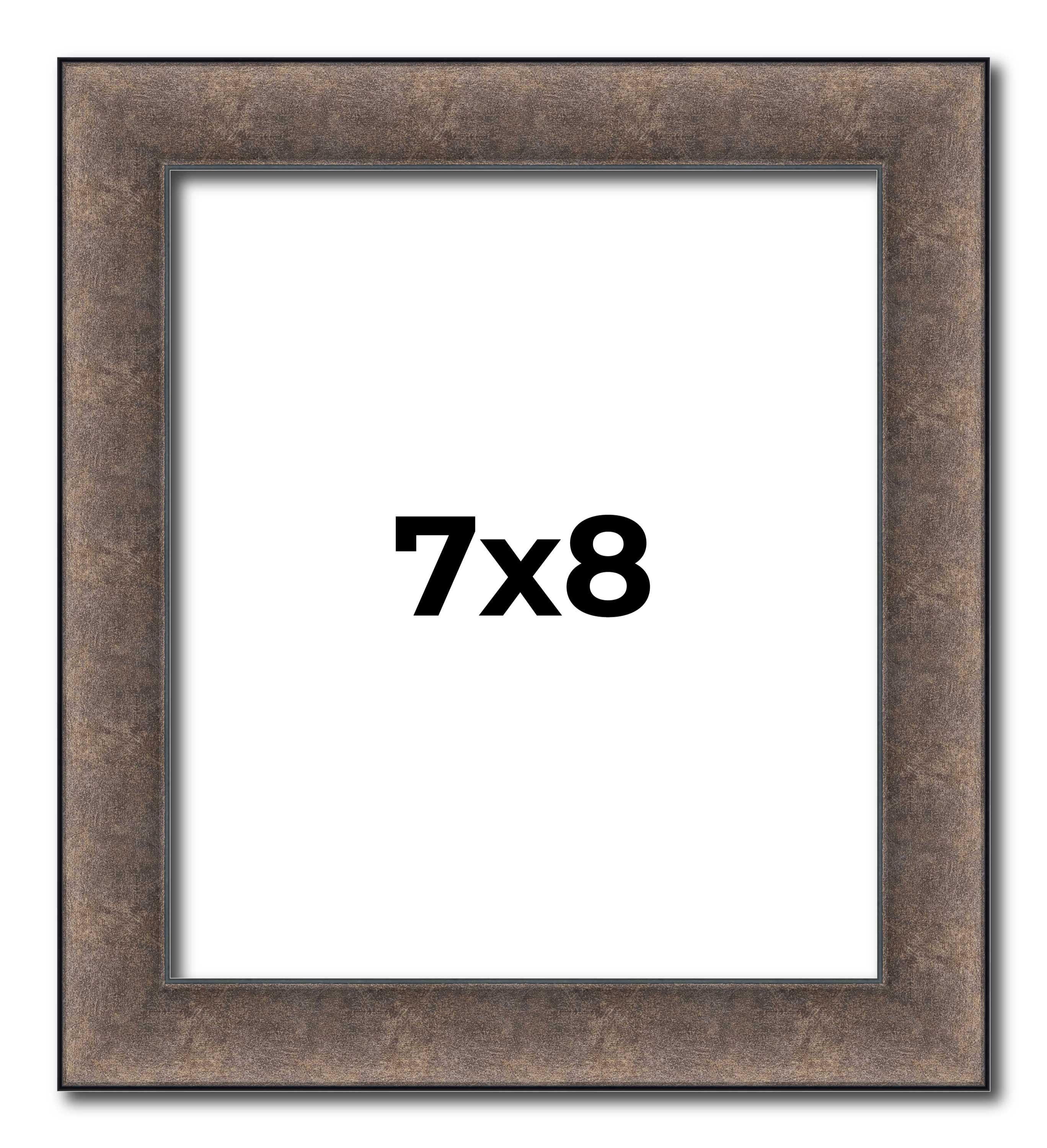7x8 Frame Silver Real Wood Picture Frame Width 1.25 Inches | Interior ...