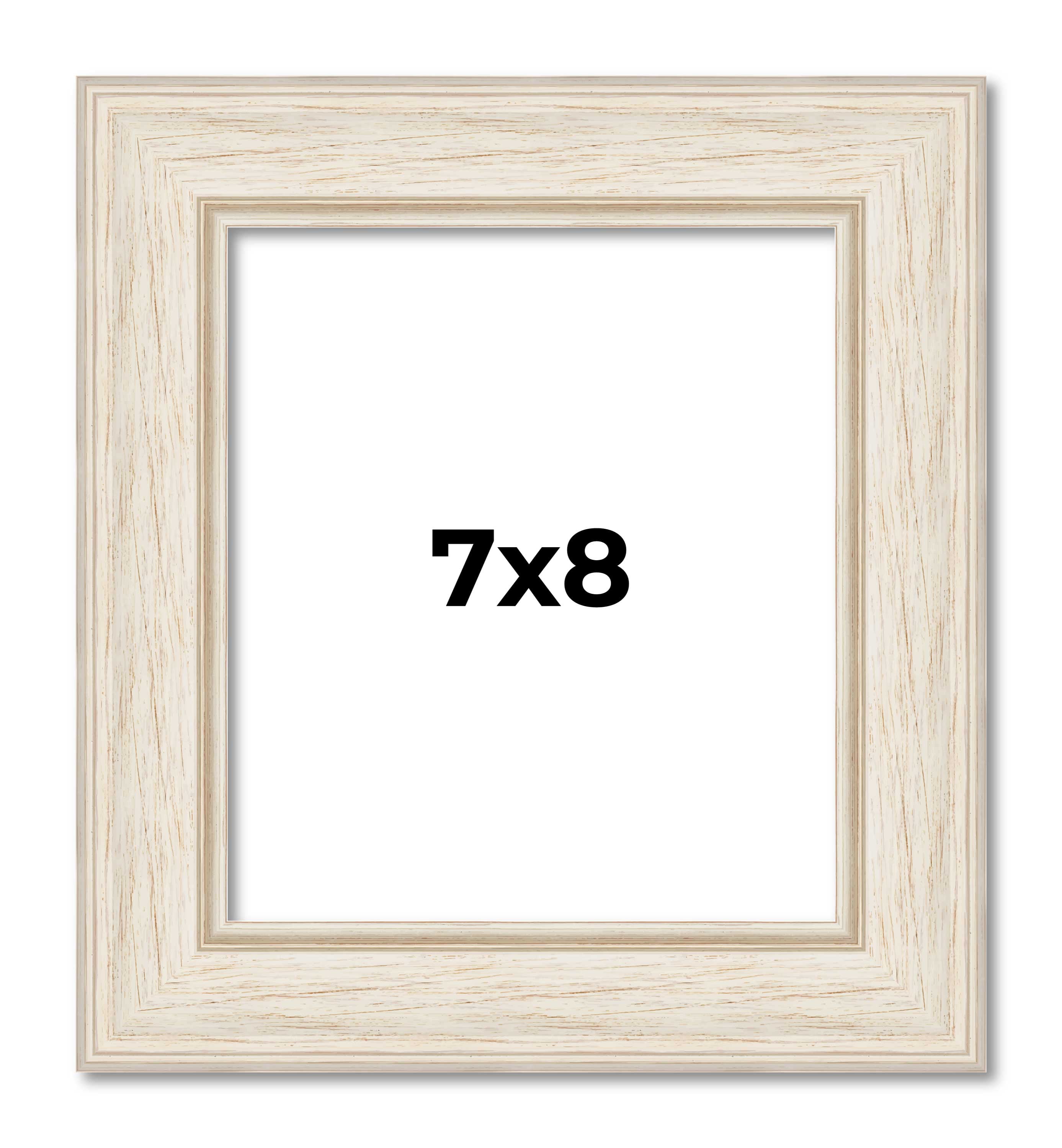 7x8 Frame White Real Wood Picture Frame Width 1.75 inches | Interior ...
