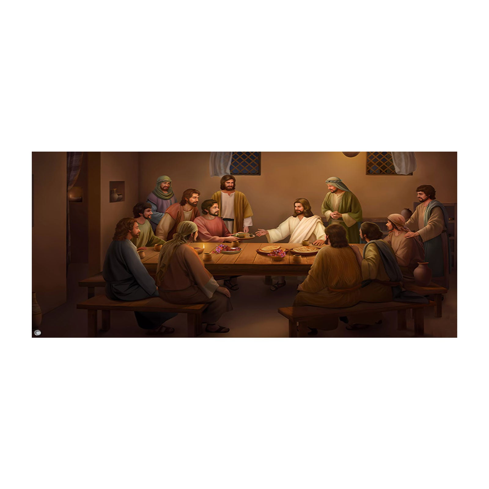 7x8 Ft Holy Night Christmas Outdoor Garage Door Banner - Vibrant Blue ...