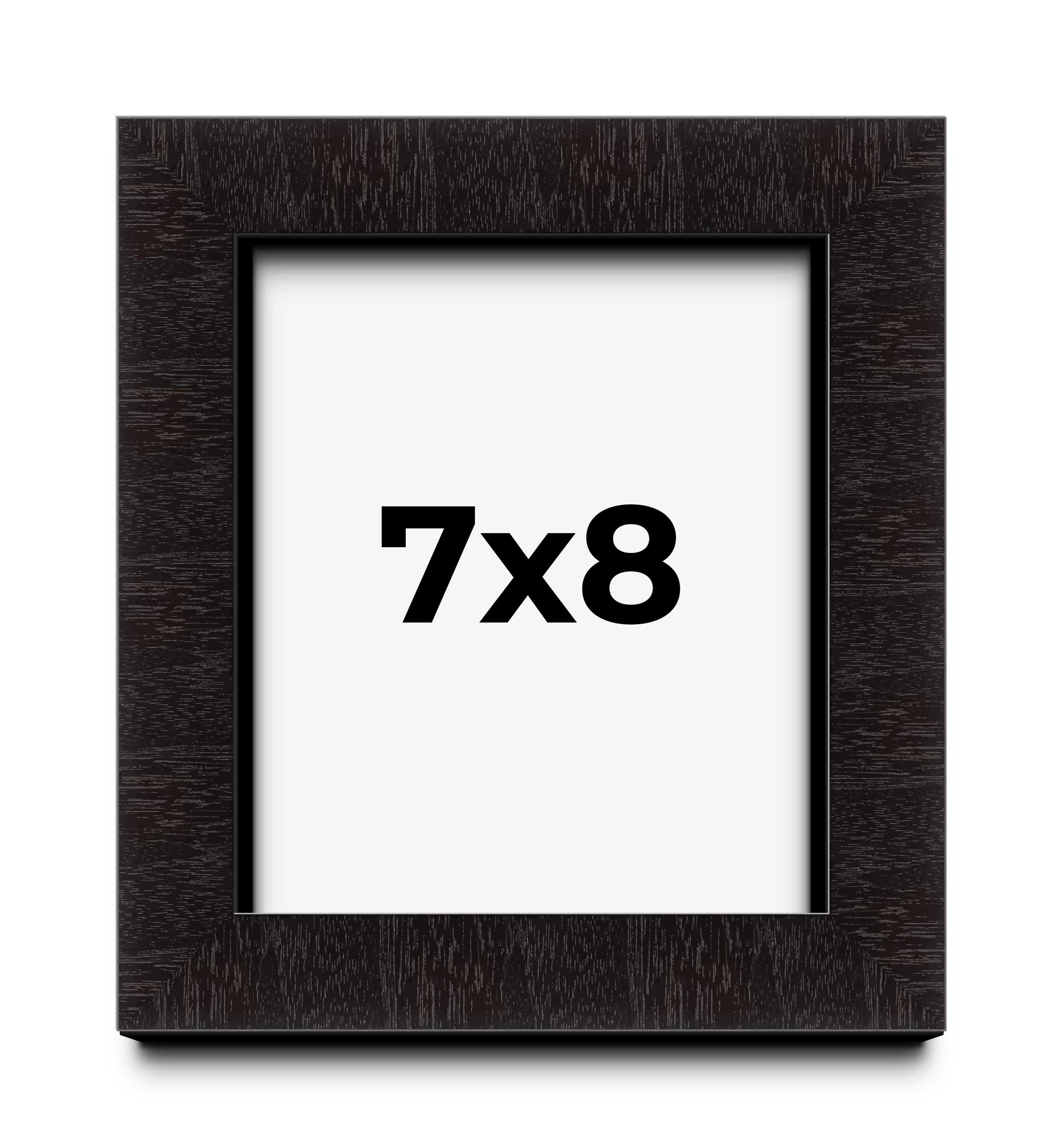 7x8 Shadow Box Black Solid Wood Display Picture Frame | 1 Inch Rabbet ...