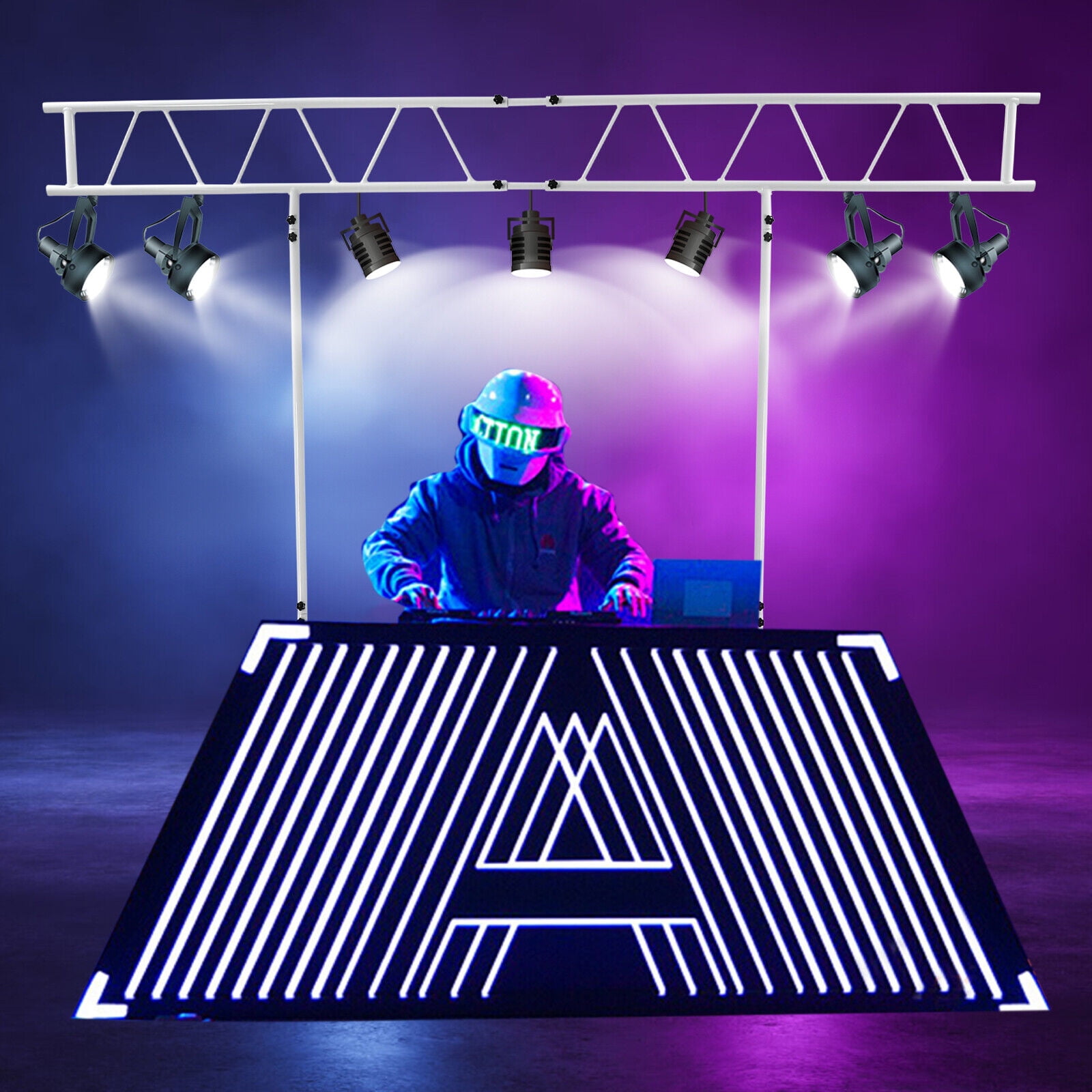7x8ft Light Truss Stand System, Trussing DJ Booth Kit Stage DJ Light ...