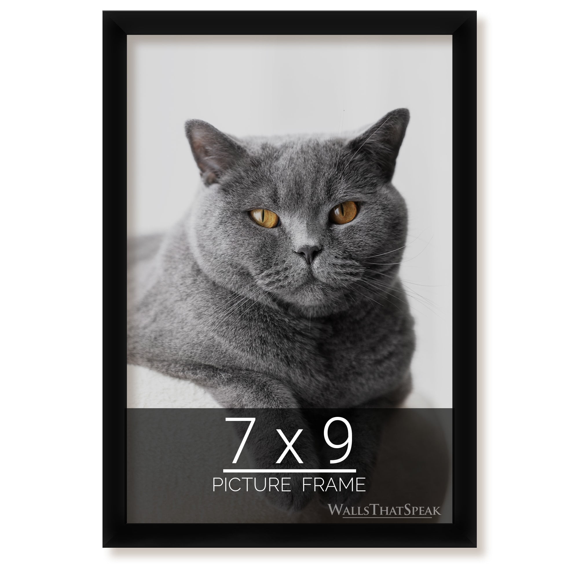 7x9 Black Picture Frame for Puzzles Posters Photos or Artwork - Walmart.com
