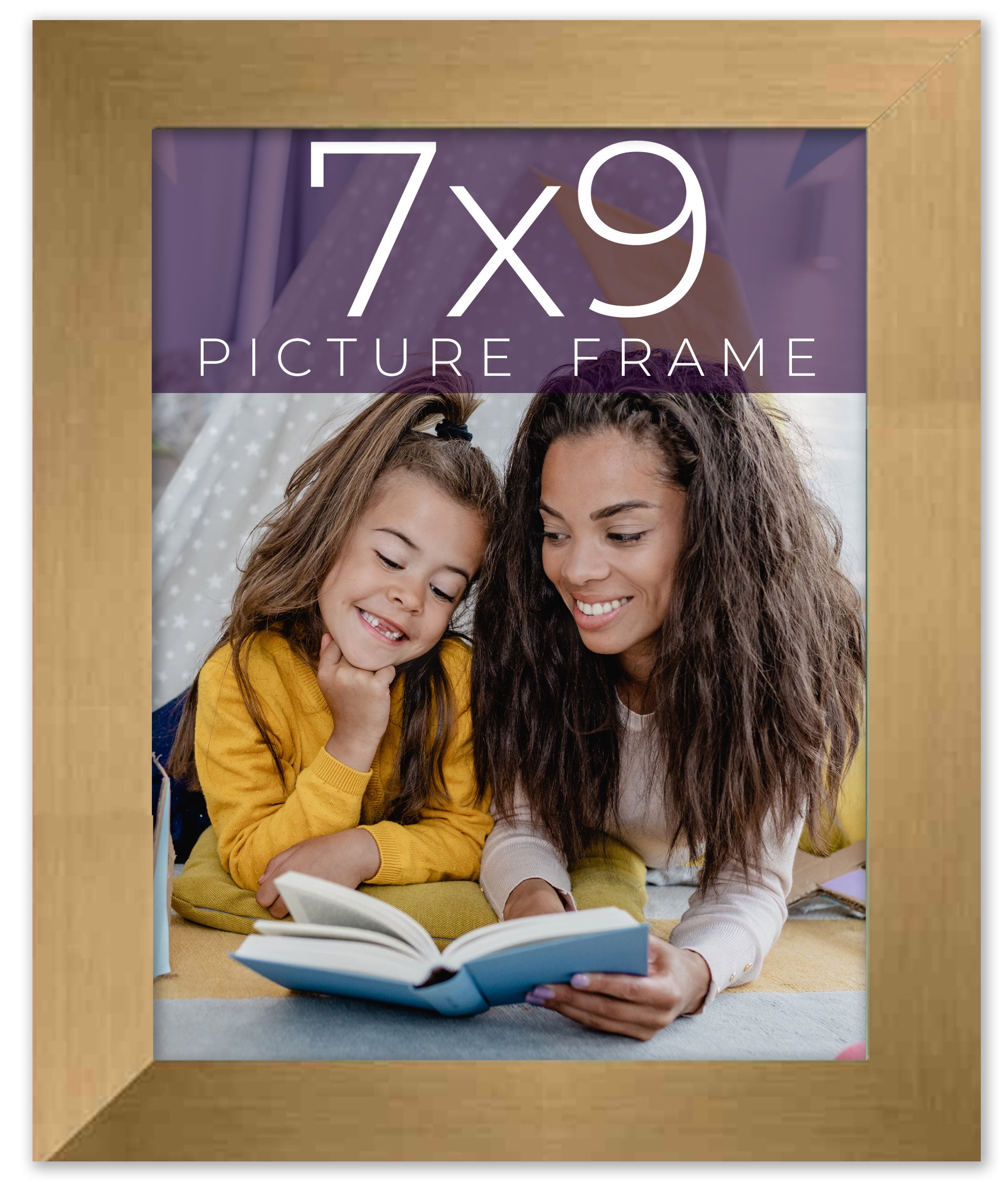 7x9 Bronze Real Wood Picture Frame Width 0.75 inches | Interior Frame ...