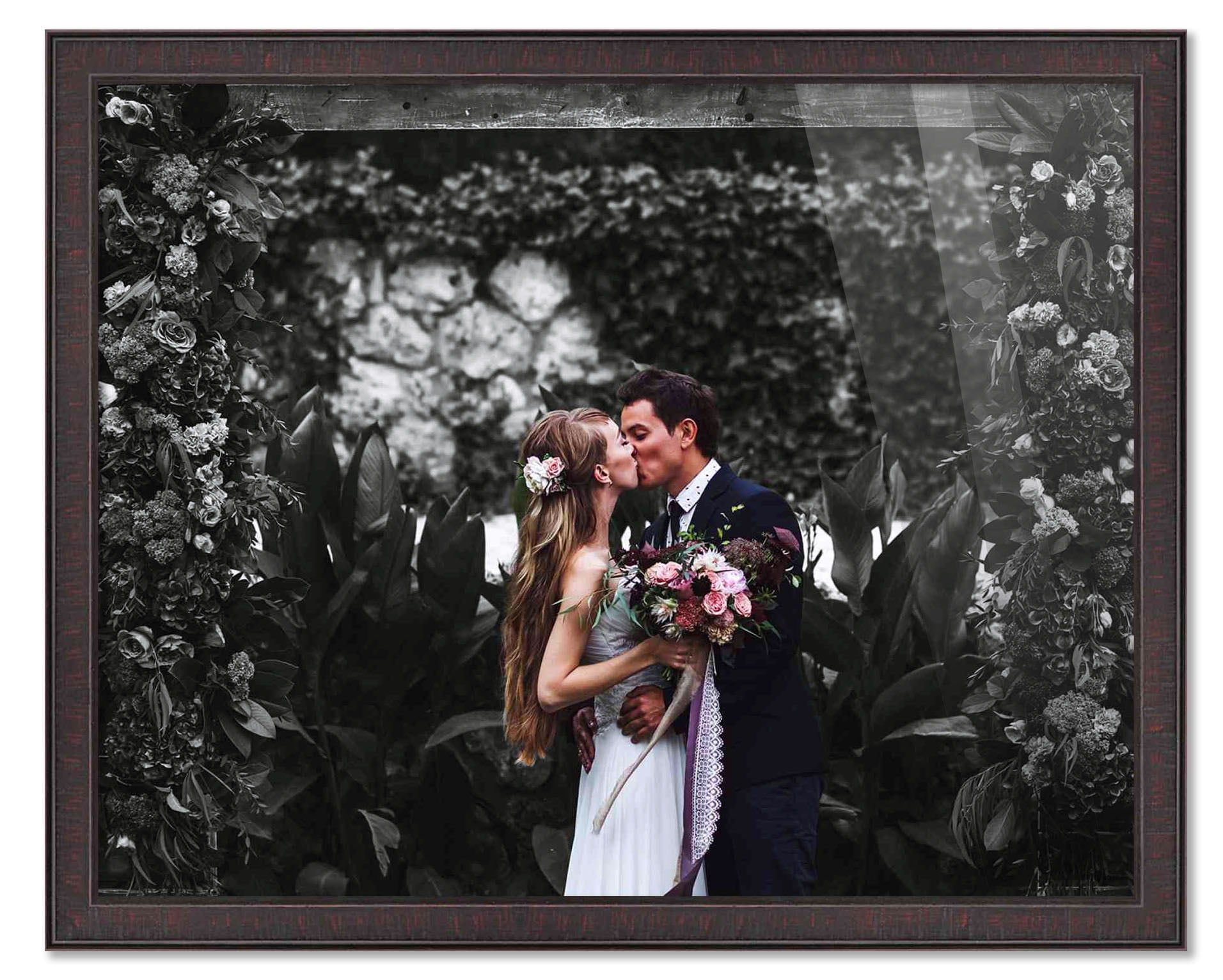 7x9 Frame Brown Picture Frame - Complete Modern Photo Frame Includes UV ...
