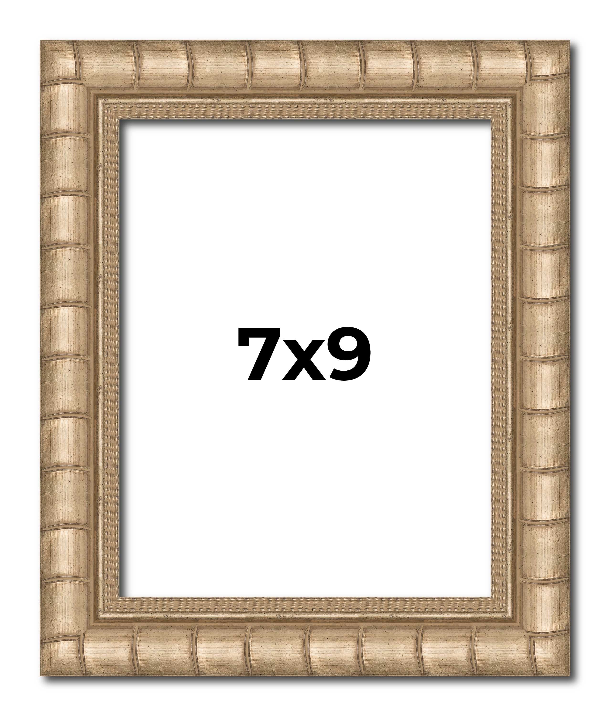 7x9 Frame Silver Real Wood Picture Frame Width 1.5 inches | Interior ...