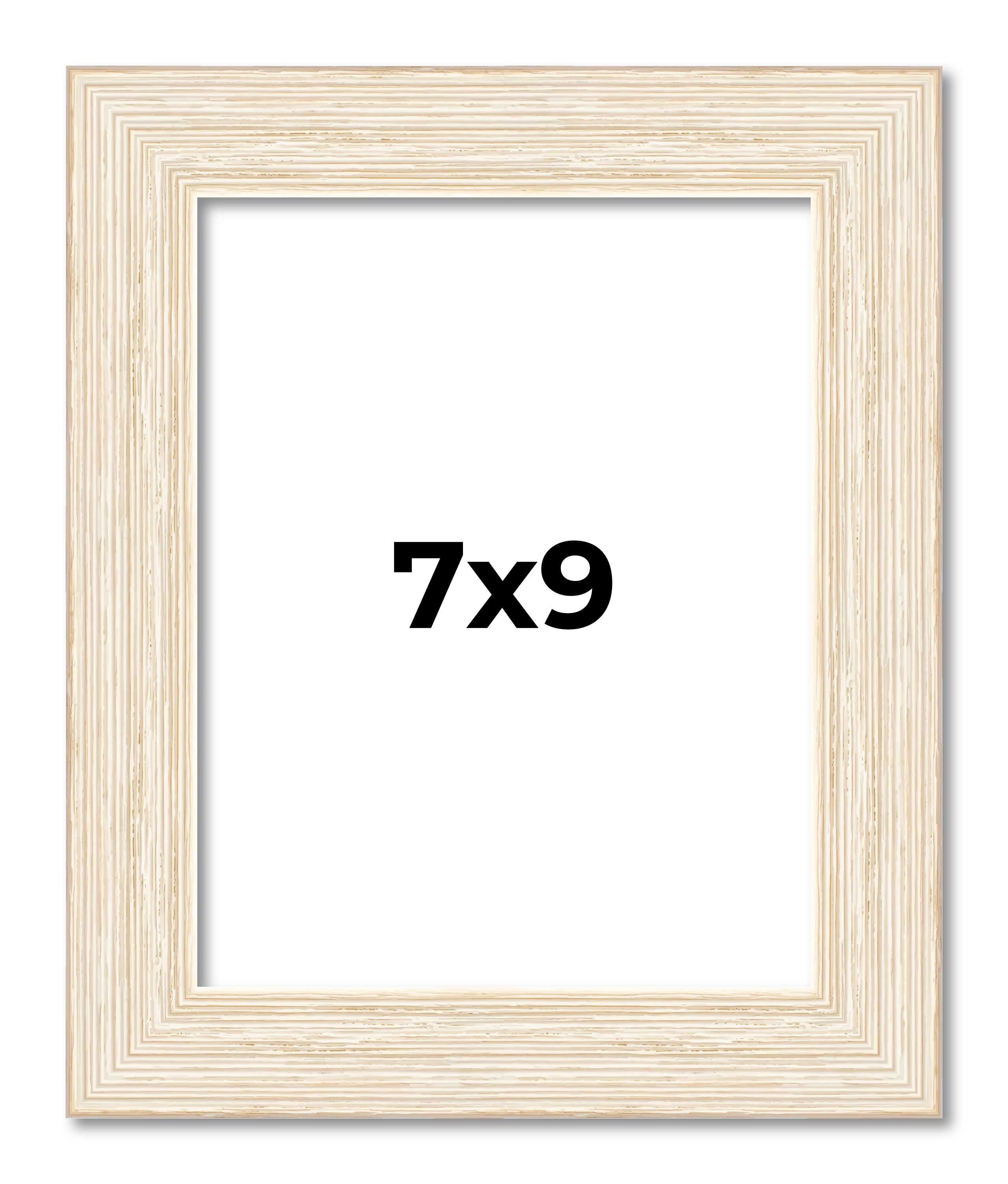 7x9 Frame White Barnwood Picture Frame - Complete Modern Photo Frame ...