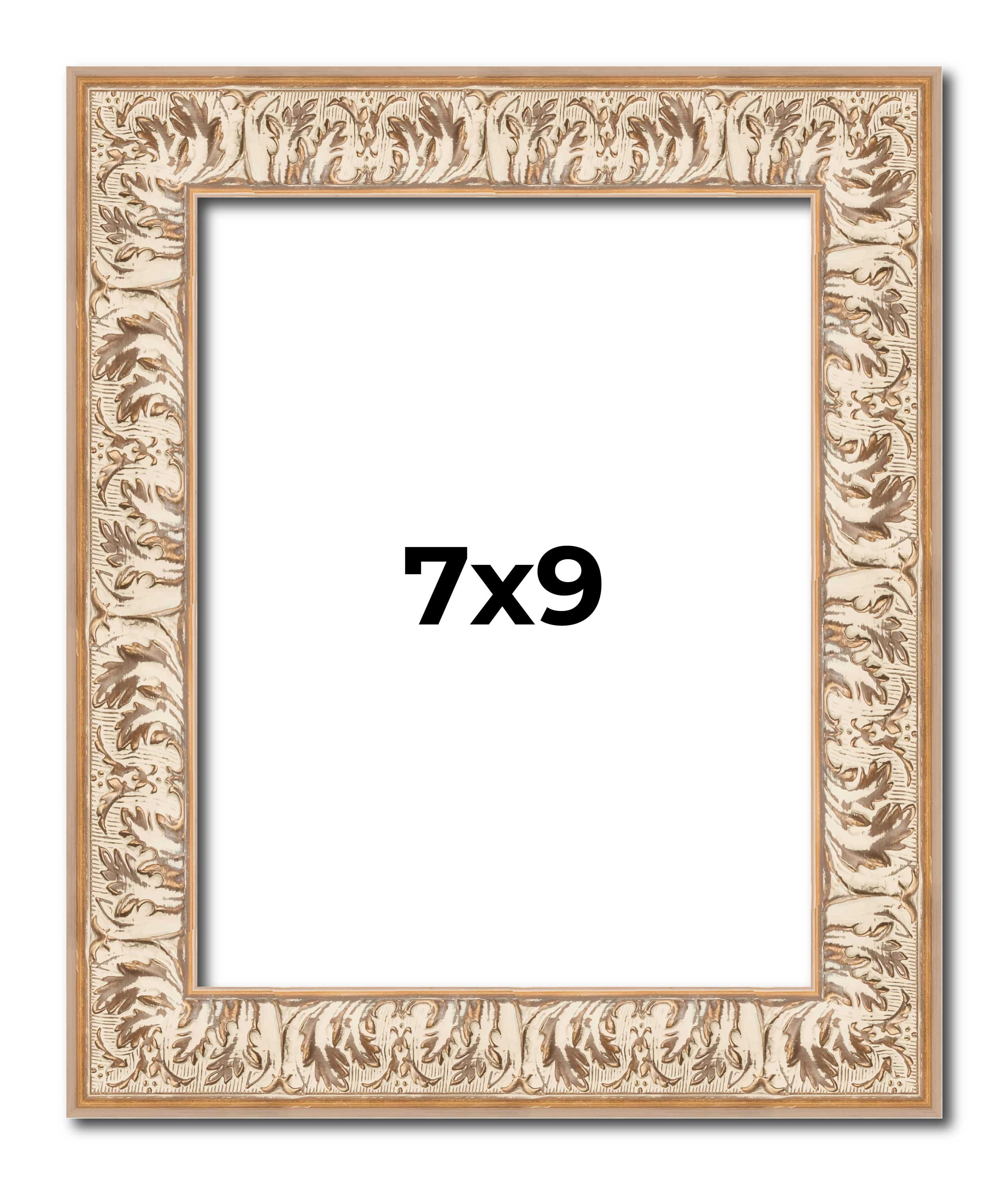 7x9 Frame White Real Wood Picture Frame Width 1.5 inches | Interior ...