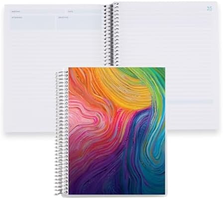 7x9 Meeting Spiral Notebook, Meeting Layout with 80 Lb. Paper, Evolve ...