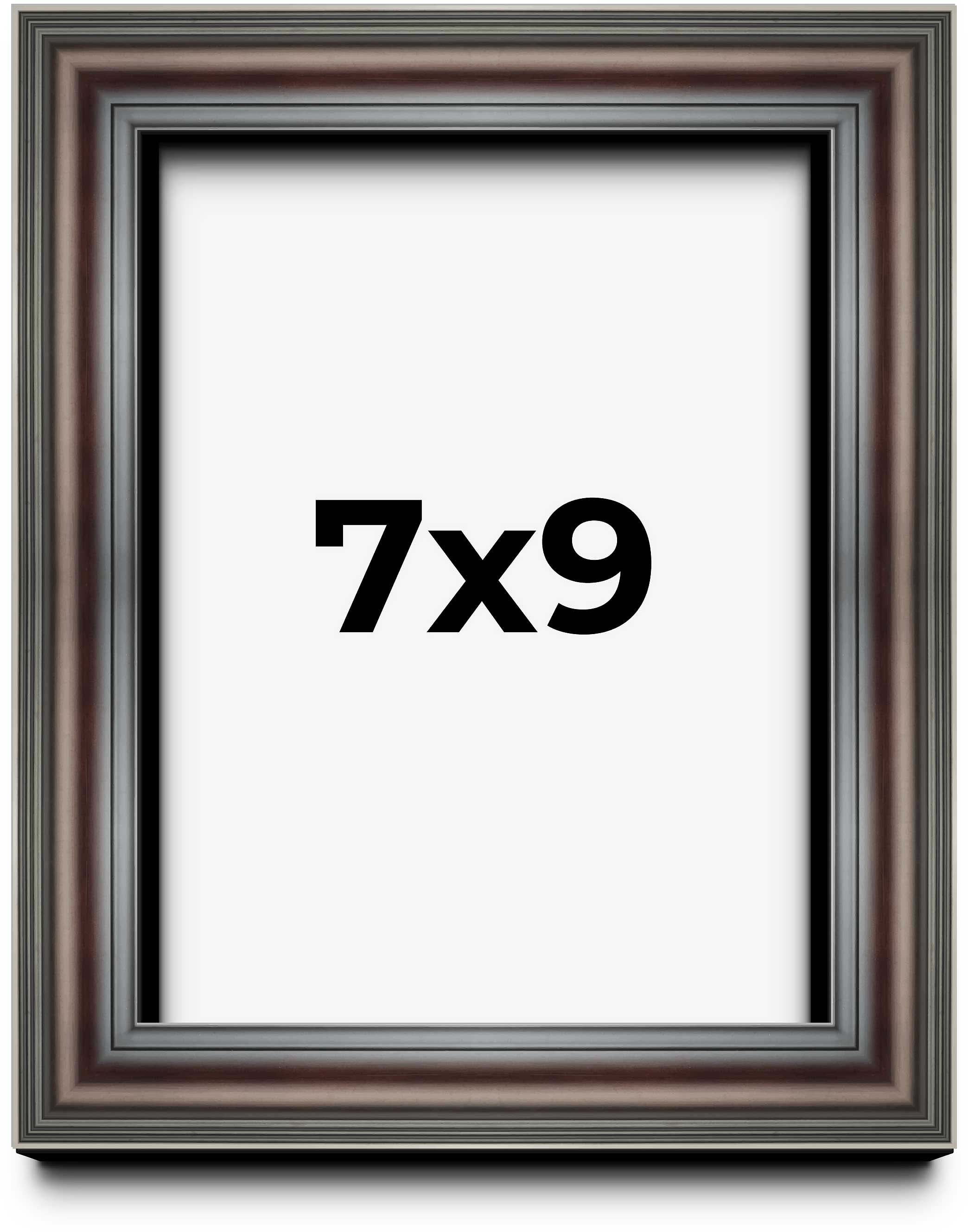 7x9 Shadow Box Frame Brown Cherry | 2.625 Inches Deep Pine Wood ...