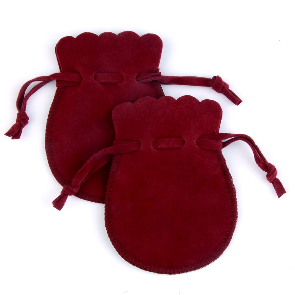 7x9cm 10pcs/lot Round Drawstring Velvet Gifts Bag Soft Jewelry ...