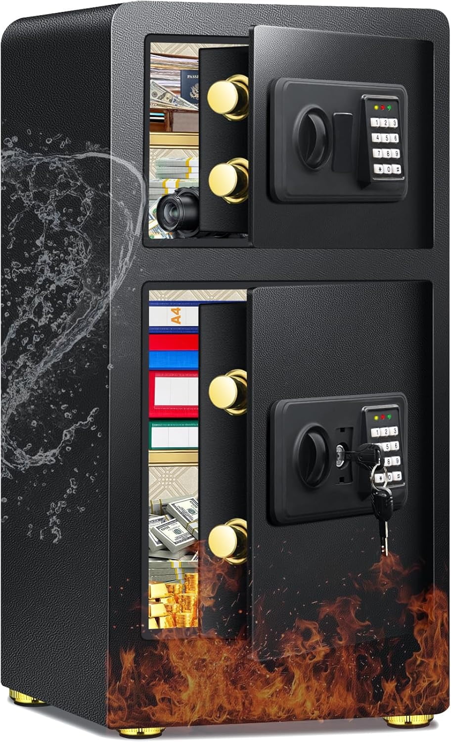 8.0 Cuft Fireproof Waterproof Home Safe Box, Super Large Home Safes Box ...