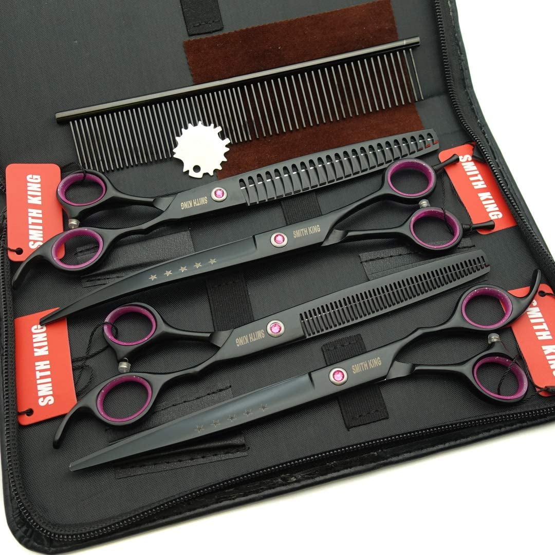 8.0 inches Professional Dog Grooming Scissors Set Straight & thinning ...
