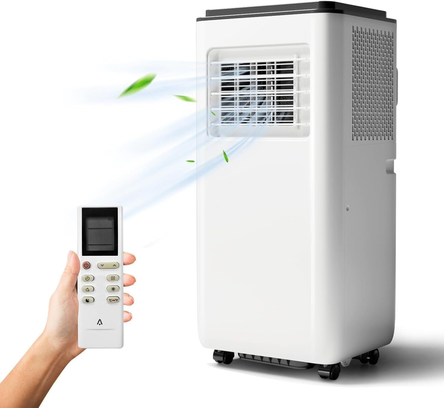 8,000 BTU Portable Air Conditioner Cools Up to 350 Sq.Ft, 3-IN-1 Quiet ...