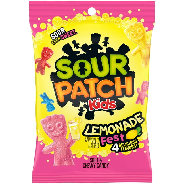 ( 8.02 oz, PACK OF 1 ), SOUR PATCH KIDS Lemonade Fest Soft & Chewy ...