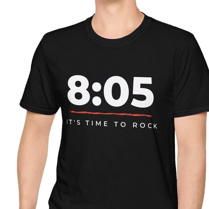8:05 It's Time to Rock T-Shirt, Sammy Hagar Red Rock Design Tee, Music ...