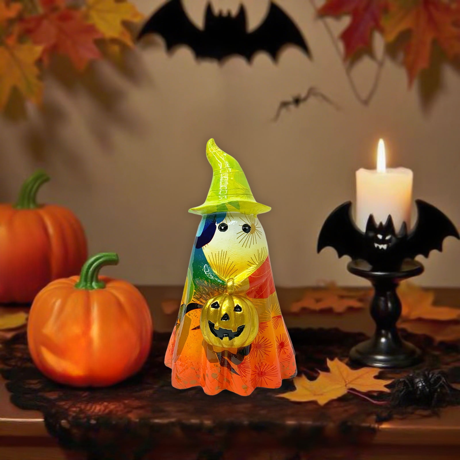 8.07x4.72x4.33 Inch Halloween Ghost Ornament Resin Spooky Decor with ...