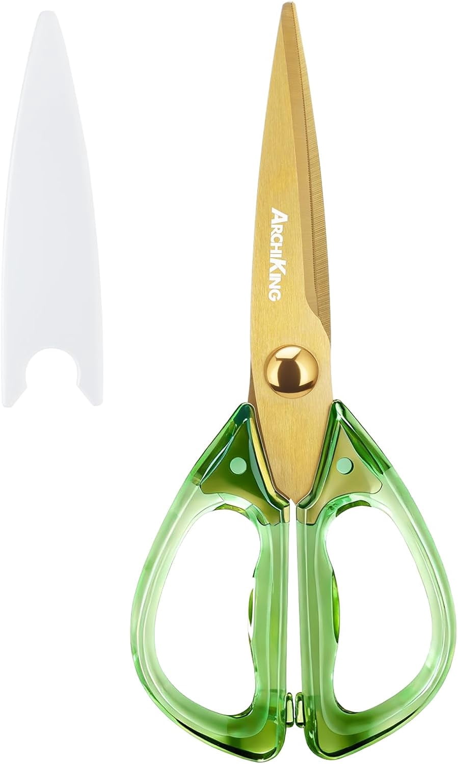 8.0inch Kitchen Shears, Sharp Stainless Steel Meat & Poultry Scissors ...