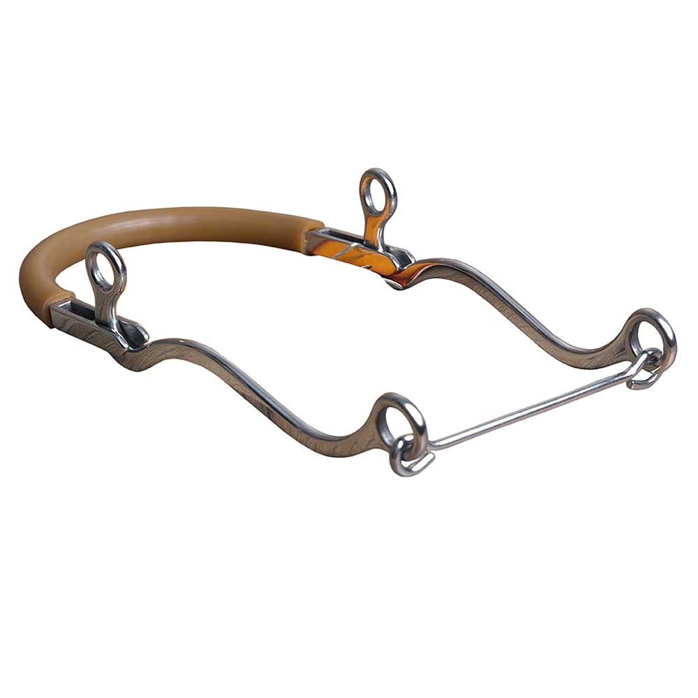 8-1/2" Hilason Western Bike Chain Horse Hackamore Bit W/ Rubber Cover ...