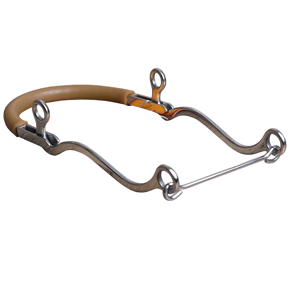 8-1/2" Hilason Western Bike Chain Horse Hackamore Bit W/ Rubber Cover ...