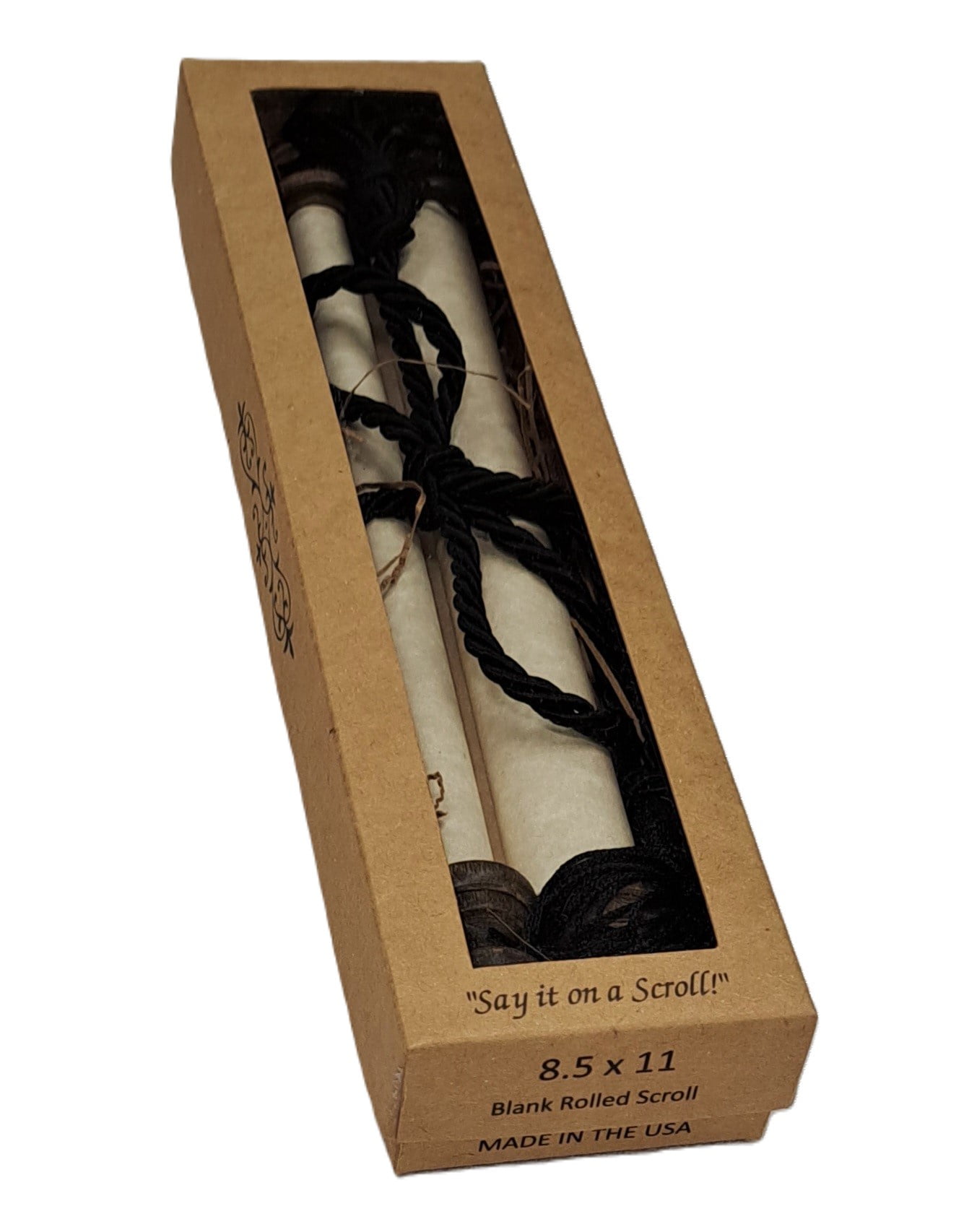 8 1/2 x 11 Blank Rolled Scroll - Color Parchment/Aged - Color Tassel ...