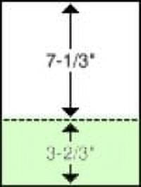 8-1/2" x 11" Laser Cut Sheet, Blank Perforated 20# Paper with Sea Green ...