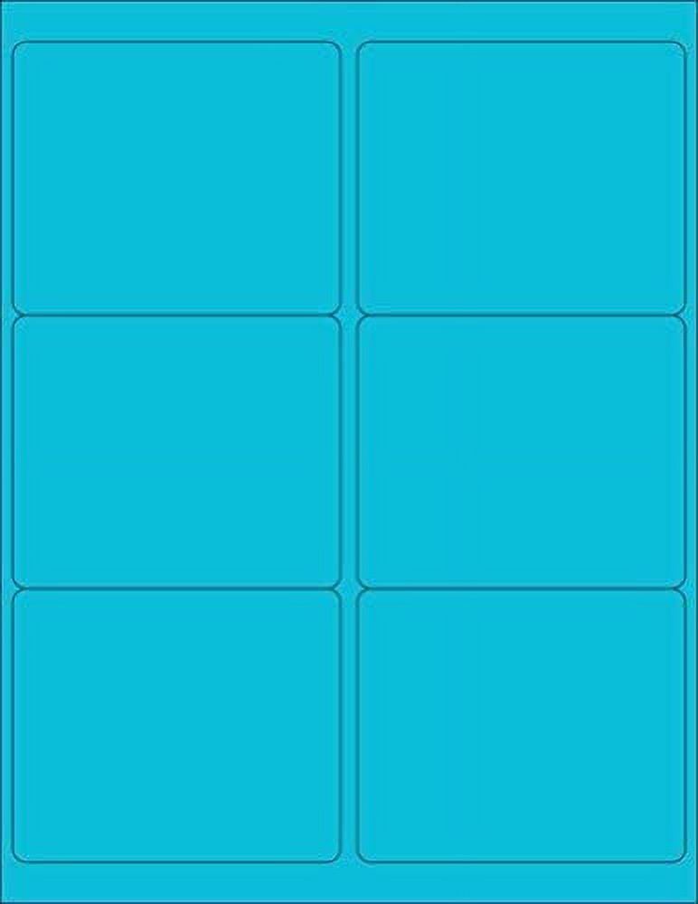 8-1/2 x 11" Neon Color High Light Fluorescent Labels for Laser & Inkjet ...