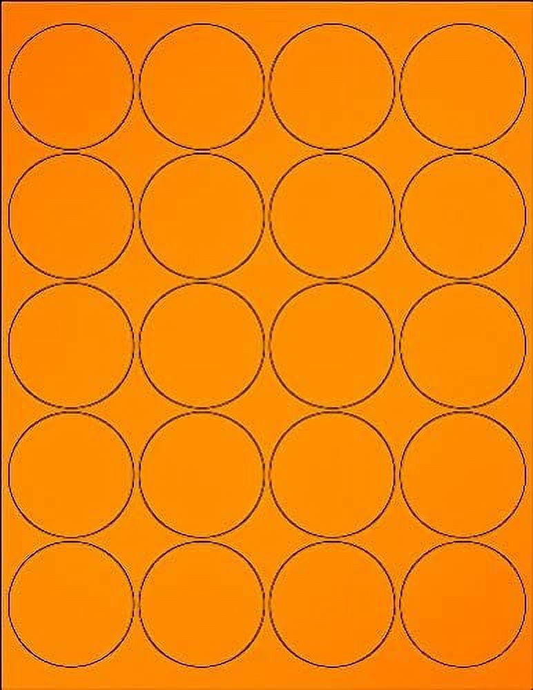 8-1/2 x 11" Neon Color High Light Fluorescent Labels for Laser & Inkjet ...