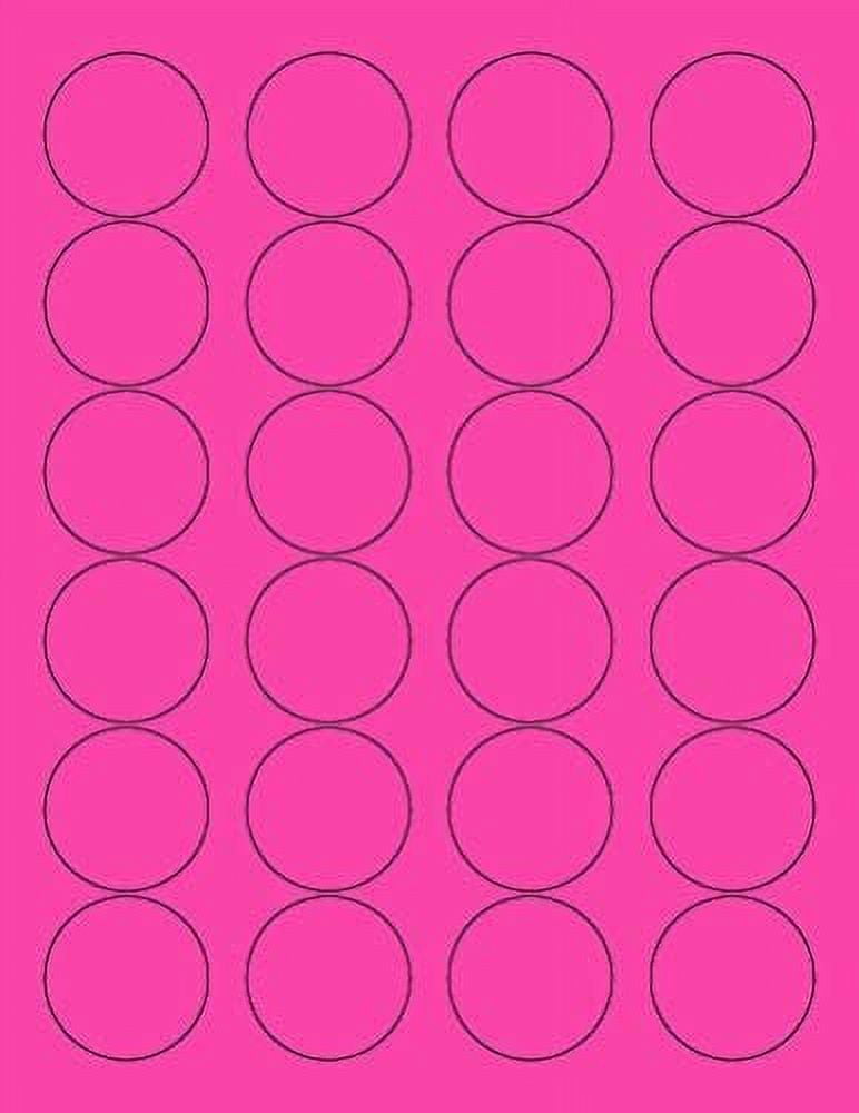 8-1/2 x 11" Neon Color High Light Fluorescent Labels for Laser & Inkjet ...