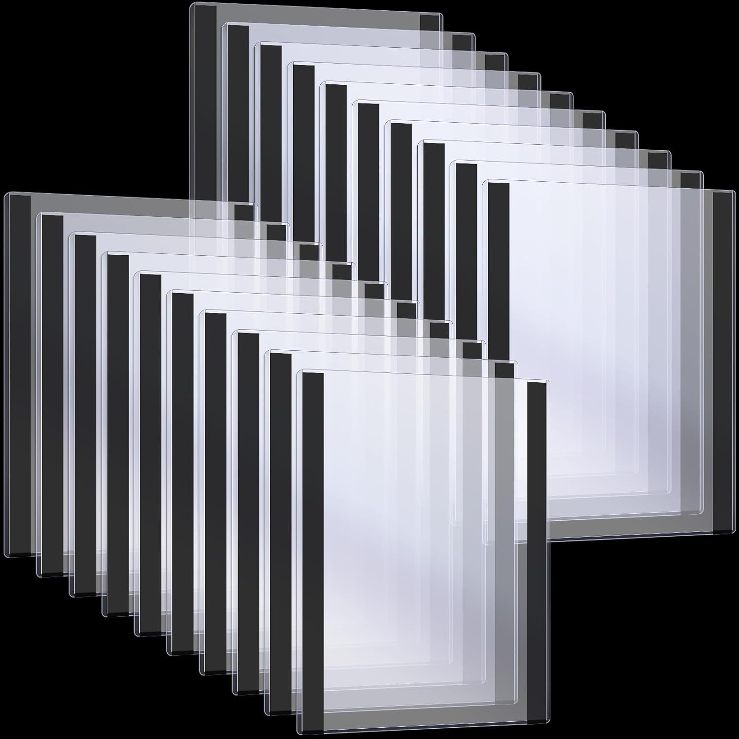 8 1/2'' x 11'' Rigid Magnetic Sign Holder Magnetic Frames Clear Plastic ...