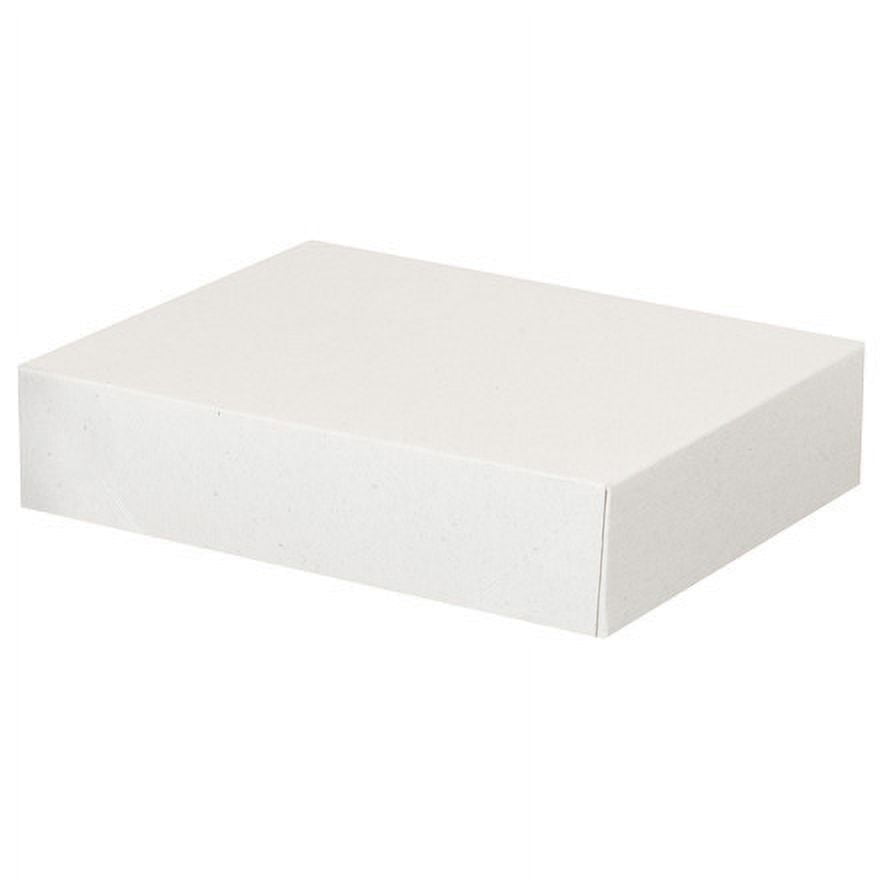 8 1/2 x 11 x 2 1/2" Stationery Folding Cartons, White 200/Case ...