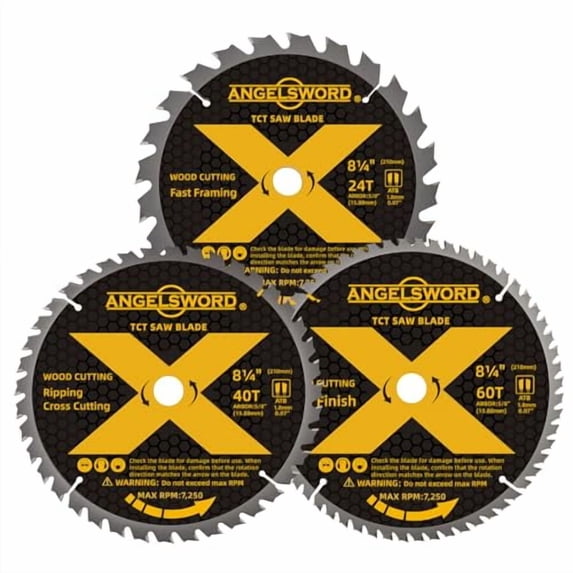 8-1/4 Inch Table Saw Blade/Circular Saw Blade, 24T for Framing&40T for ...