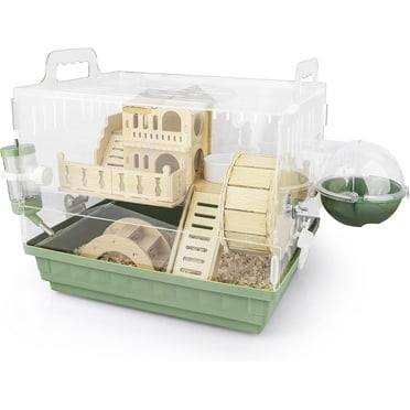 Dwarf Hideout 5-Tier Large Hamster Mansion/Mouse Habitat with Wheel ...