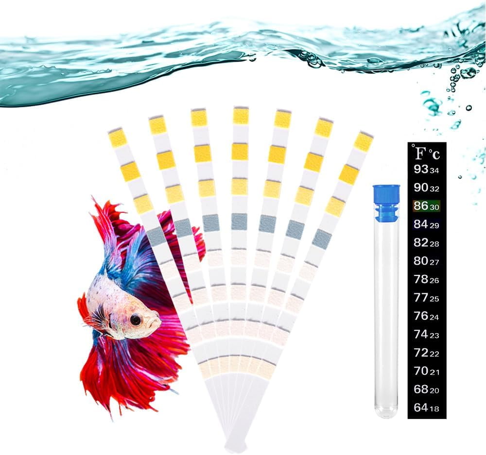 8 in 1 Aquarium Test Kit Fish Tank Test Strips Accurate Water Quality ...