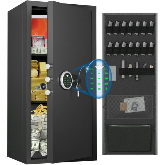 8.1 Cu ft Extra Large Safe Box, Unassembled Home Safe with Pistol Rack ...