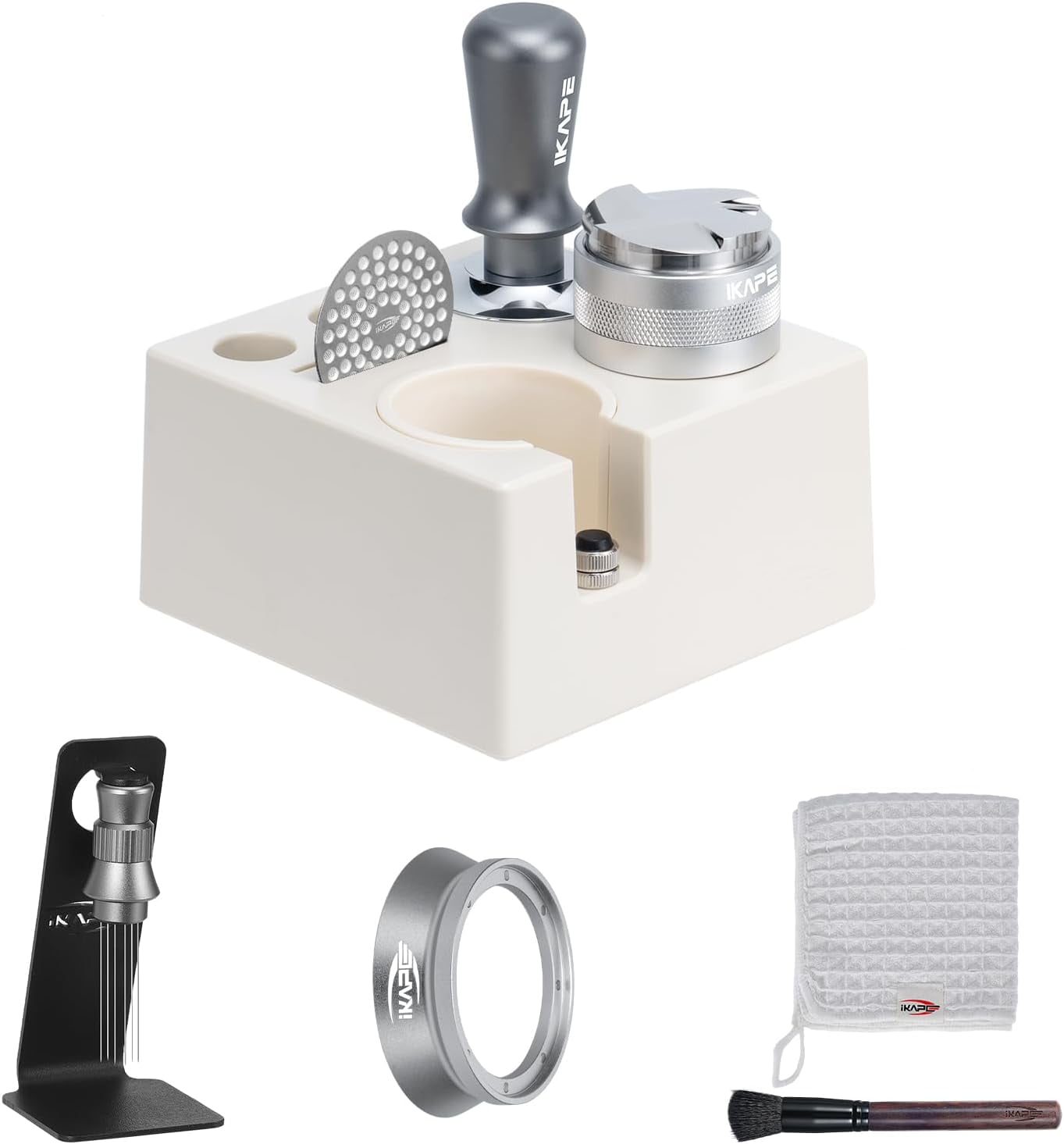 8 in 1 Espresso Tamper Kit Silver 53MM, Coffee Tamper Set Including a ...