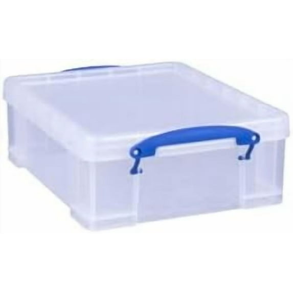 8.1 Liter Plastic Stackable Storage Container Bin with Snap Lid & Built ...