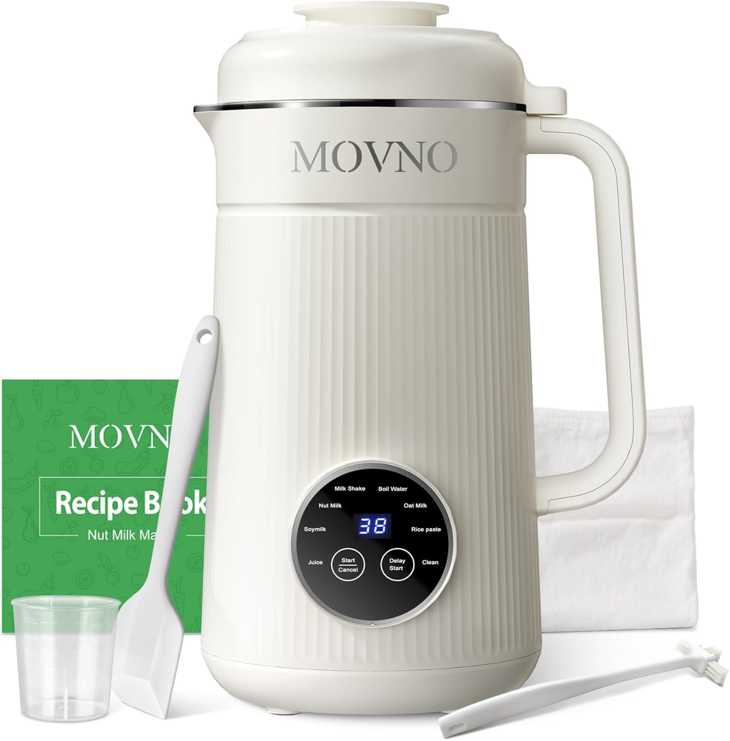 8 IN 1 Nut Milk Maker Machine 40OZ Capacity Homemade Almond Oat Coconut ...