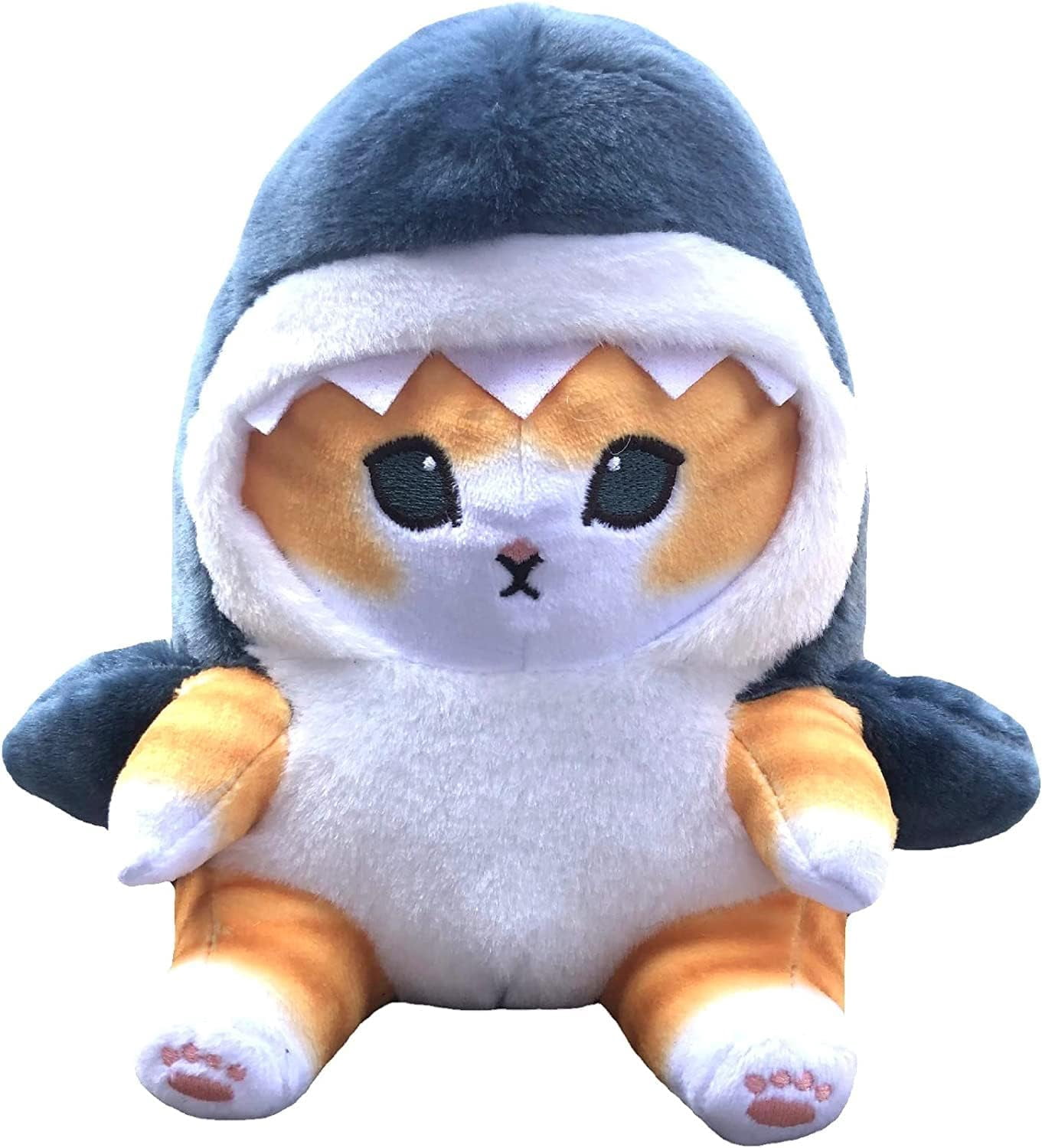 8.1'' Shark Cat Funny Cute Stuffed Animal Doll ，Shark Cat Plush Toy ...