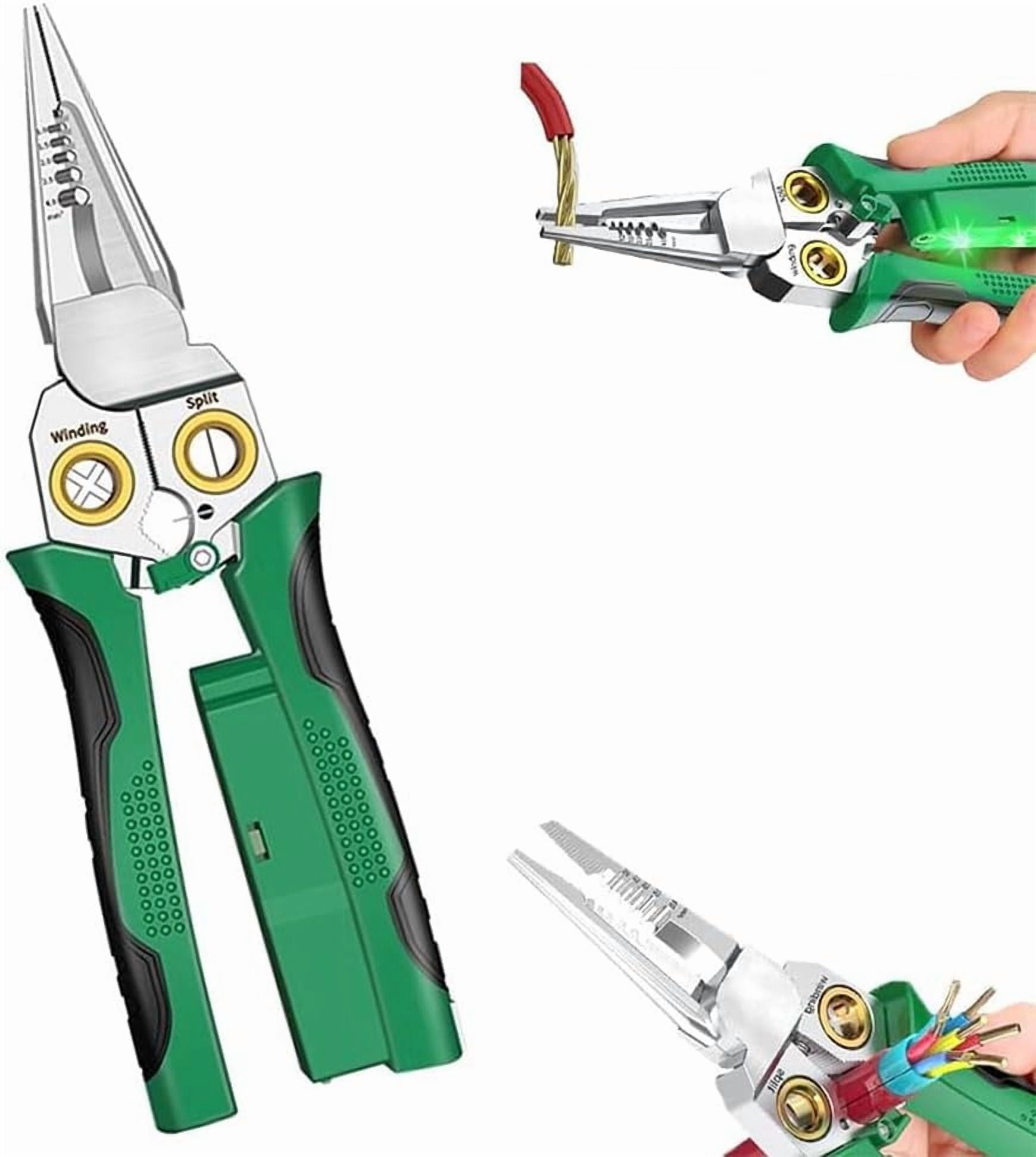 8 in 1 Wire Crimper Stripper with Voltage Tester, 2025 New ...