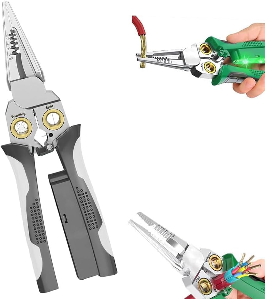 8 in 1 Wire Crimper Stripper with Voltage Tester, 2025 New ...